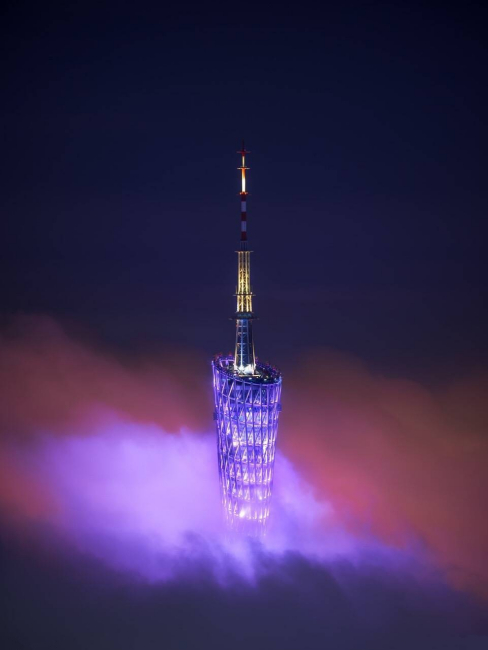 Canton Tower（A famous landmark in Guangdong Province, Guangzhou City ...