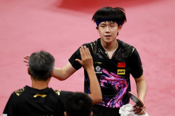 The Chinese men's table tennis team_Baiduwiki